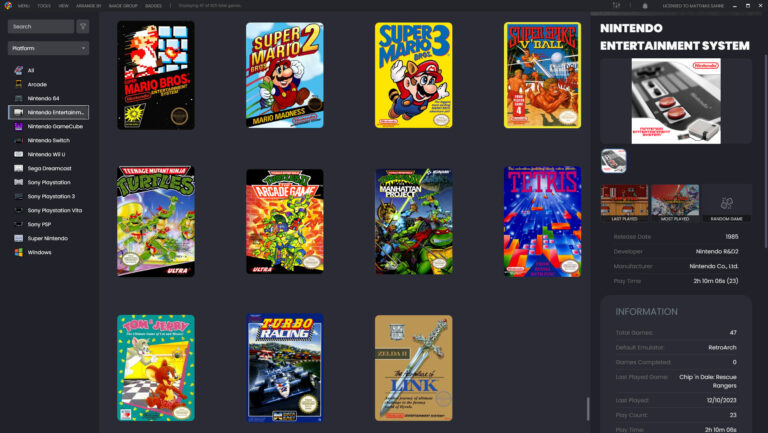 LaunchBox manages all your games and retrogames