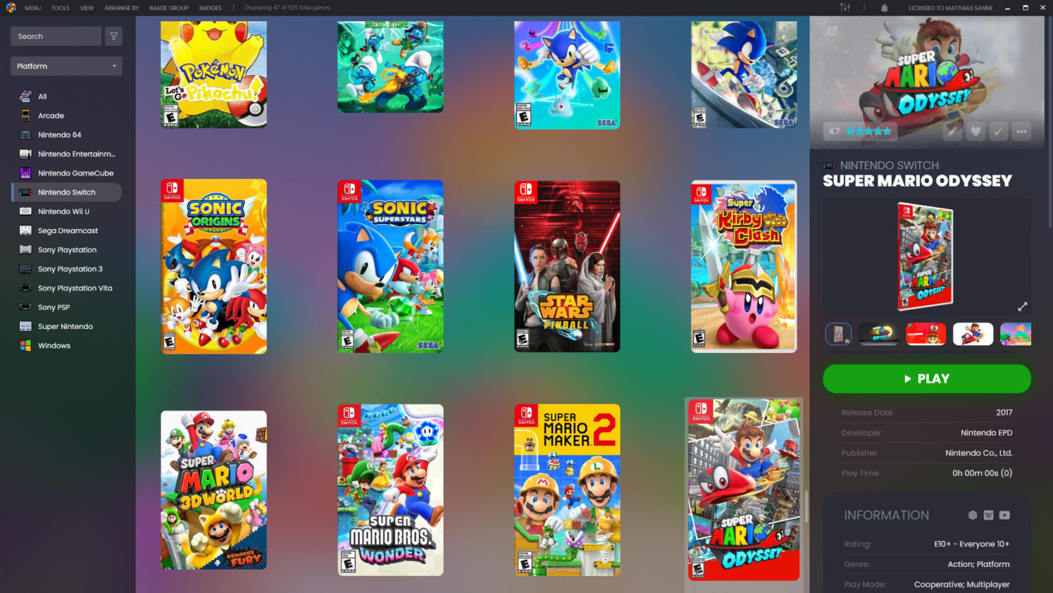 LaunchBox manages all your games and retrogames